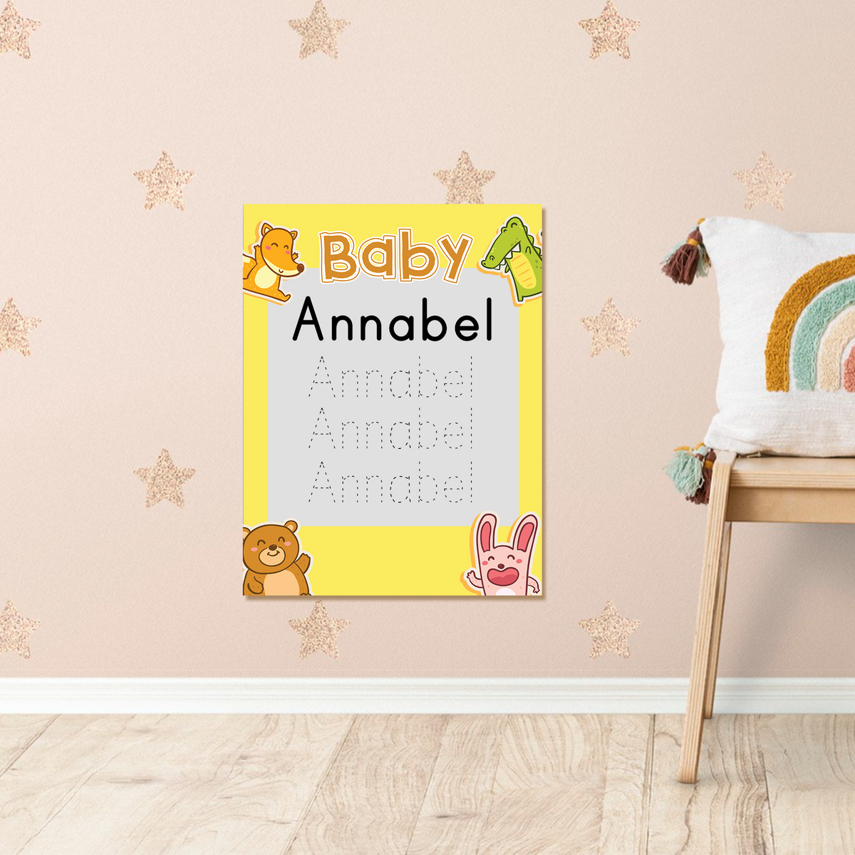 Reusable Personalised Dry Erase Name Tracing Board | Givi Gifts