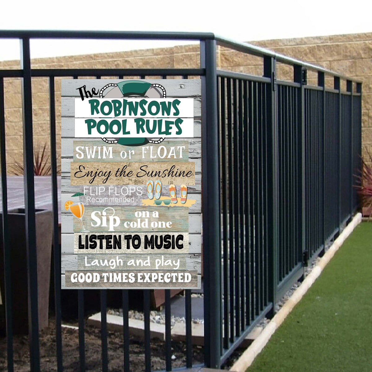 Pool Time Rules Sign | Givi Gifts